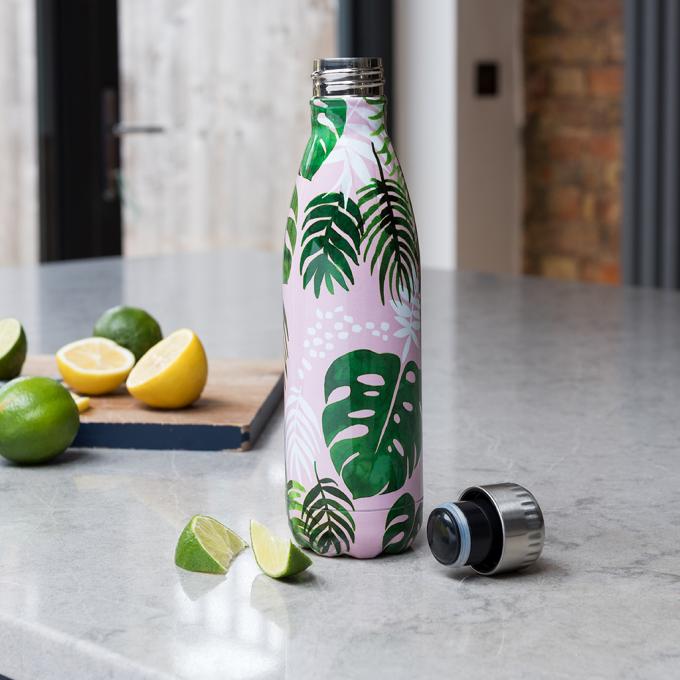 Tropical Palm Water Bottle – The Butterfly and Bee Gift and Homeware